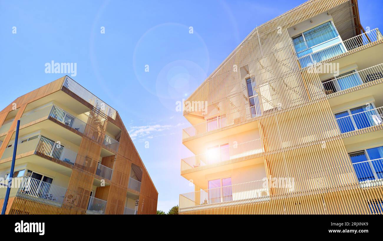Luxury modern residential apartment building complex Stock Photo - Alamy