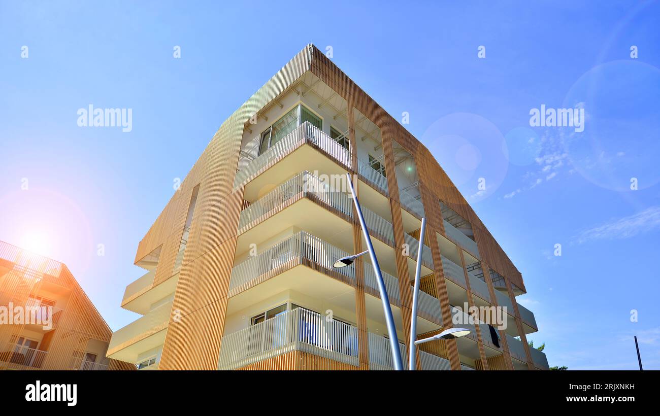 Luxury modern residential apartment building complex Stock Photo - Alamy