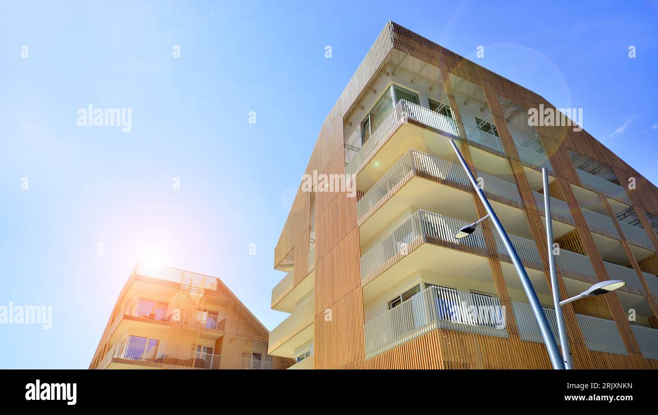 Luxury modern residential apartment building complex Stock Photo - Alamy