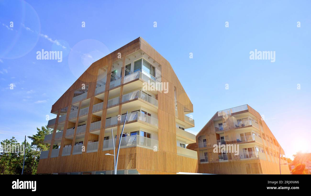 Luxury modern residential apartment building complex Stock Photo - Alamy