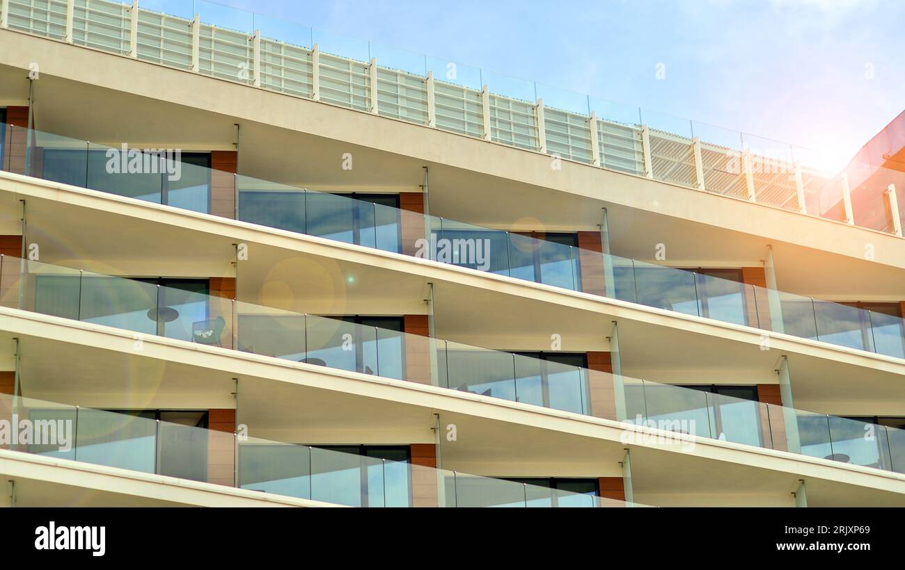 Modern beautiful luxury hotel resort building Stock Photo - Alamy