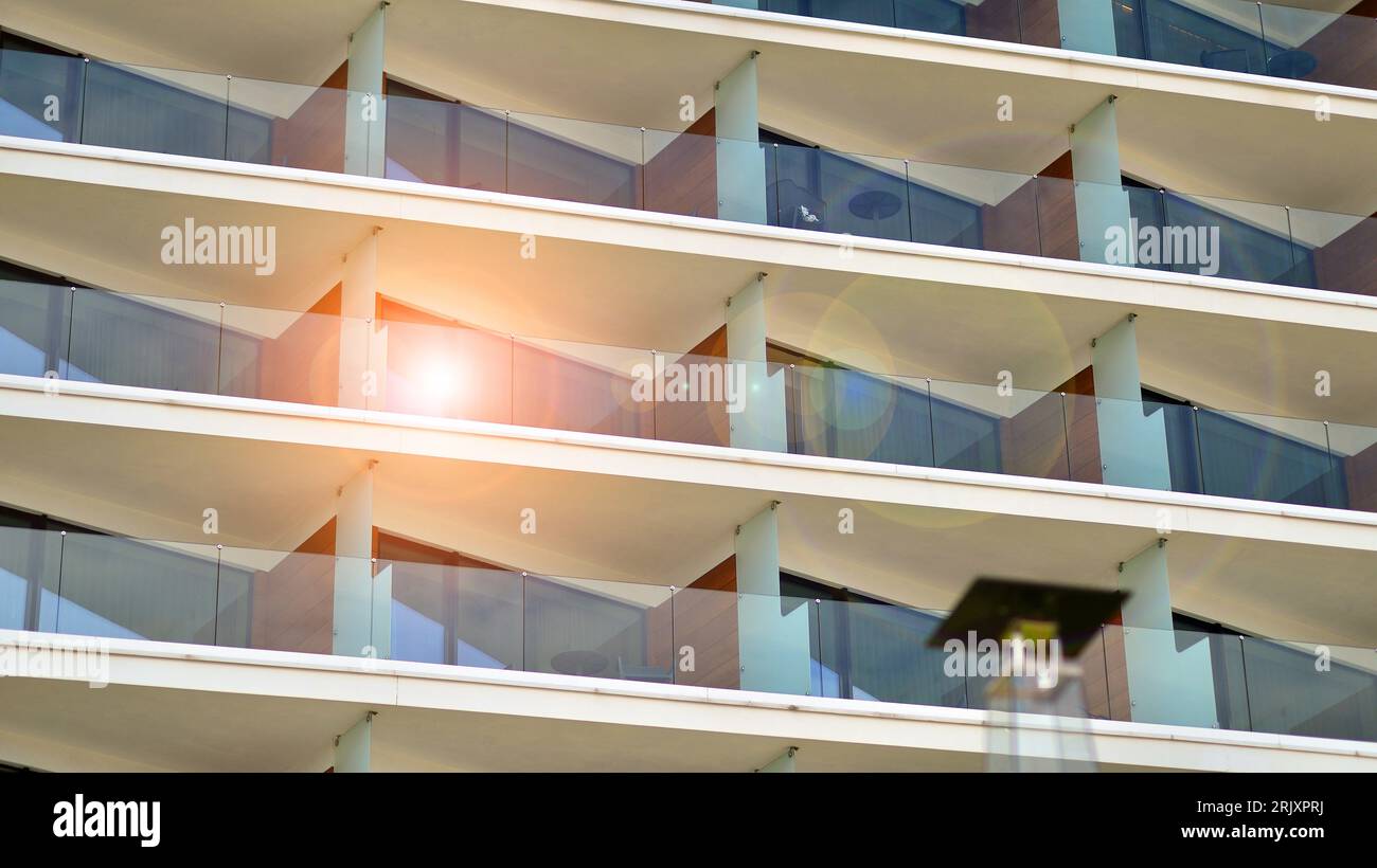 Modern beautiful luxury hotel resort building Stock Photo - Alamy