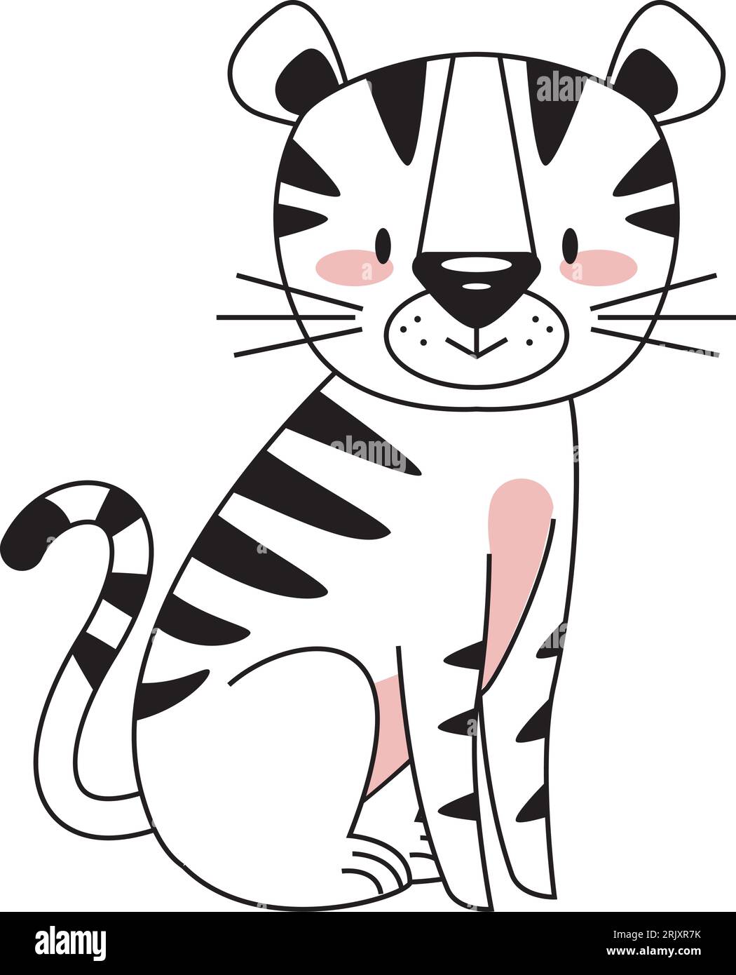 cute tiger design Stock Vector Image & Art - Alamy