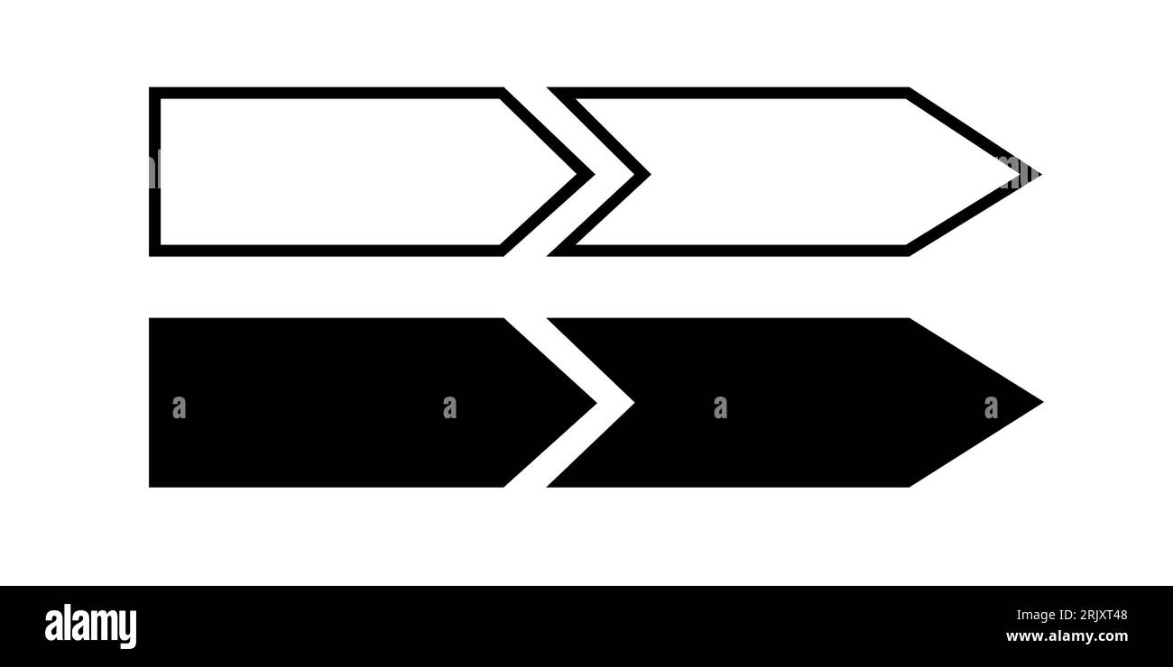 Arrows simple hand drawn vector illustration, free form sign pointing ...