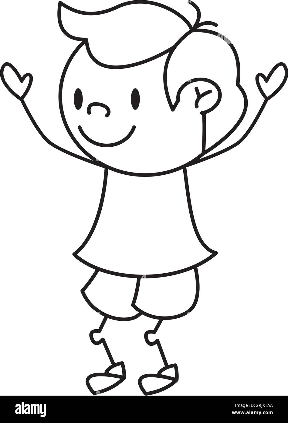smiling boy illustration Stock Vector Image & Art - Alamy