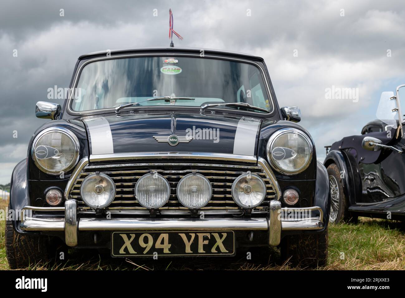 Low Ham.Somerset.United Kingdom.July 23rd 2023.A Rover Mini Cooper ...