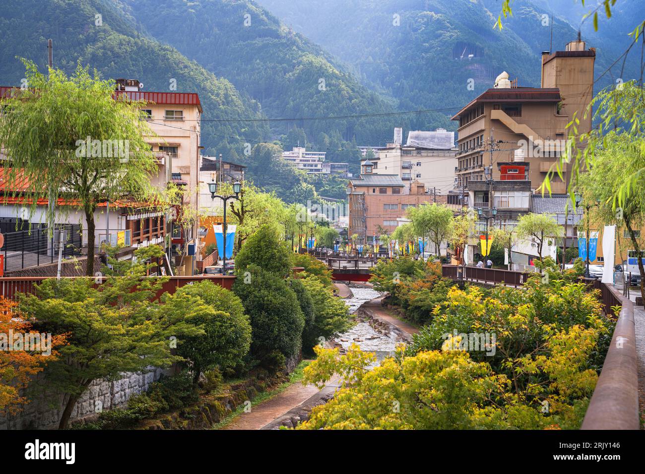 Gero, Japan canals and hot spring resorts in summer Stock Photo - Alamy