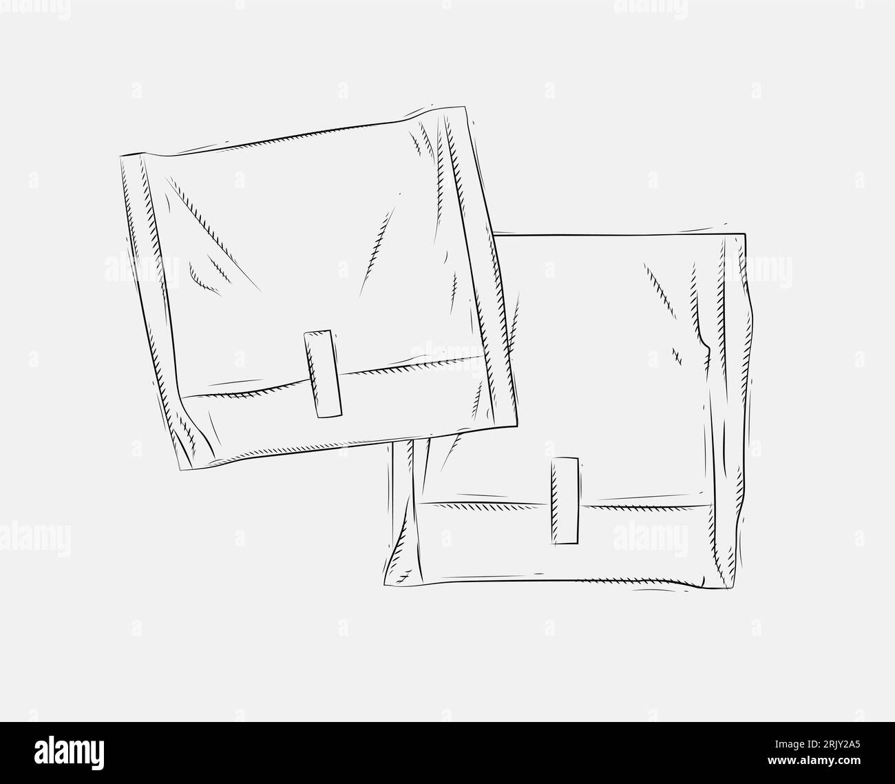 Women packed sanitary pads composition drawing on grey background Stock ...