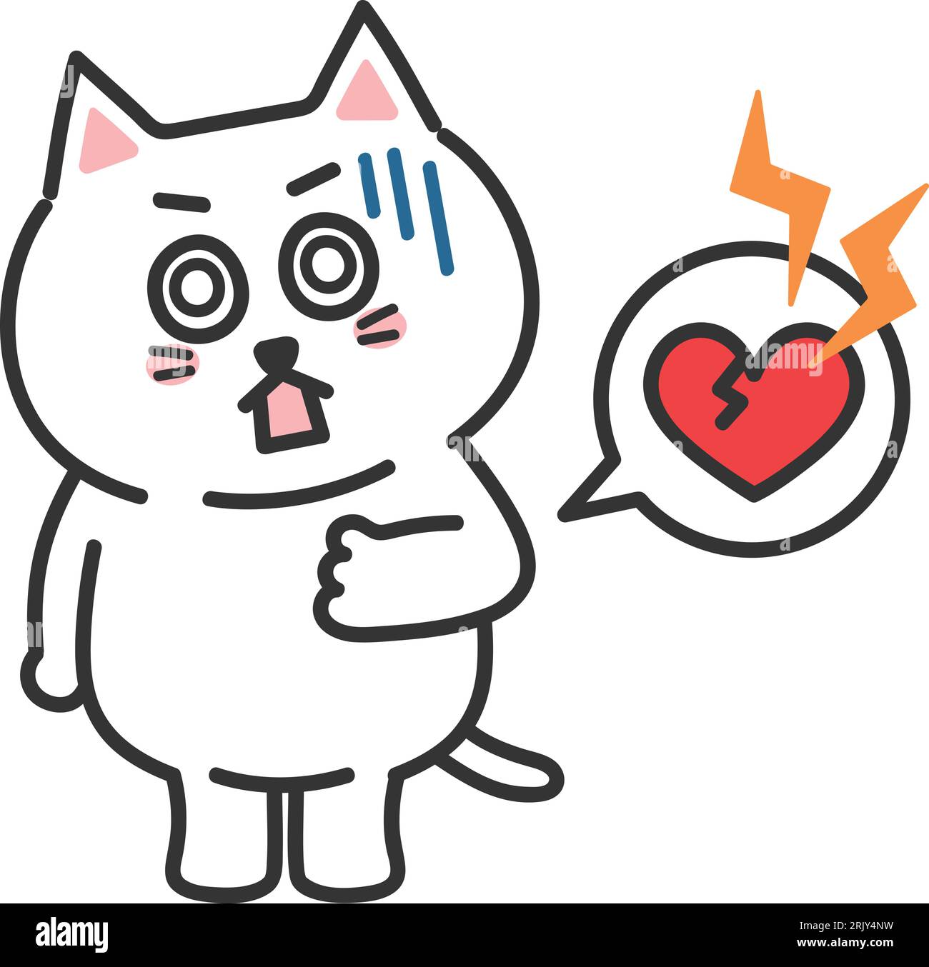 Panic attack cartoon hi-res stock photography and images - Alamy