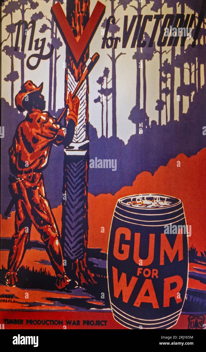 My V for victory gum war poster Stock Photo - Alamy