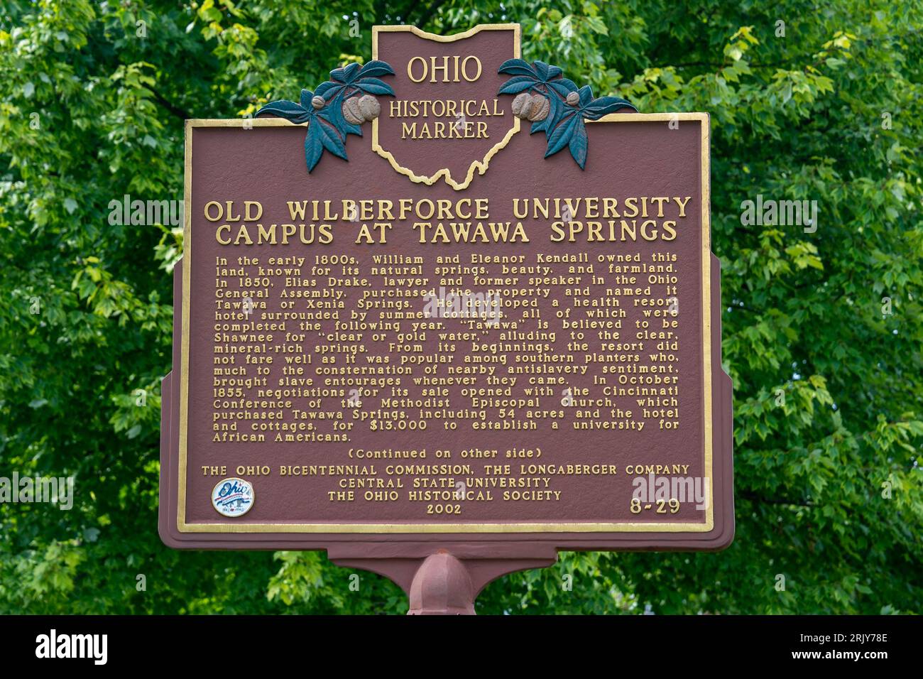 Old wilberforce university campus tawawa springs hi-res stock ...