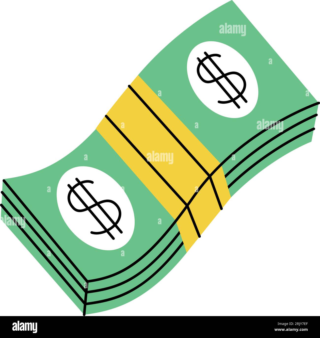 Money banknotes stack. Vector illustration Stock Vector Image & Art - Alamy