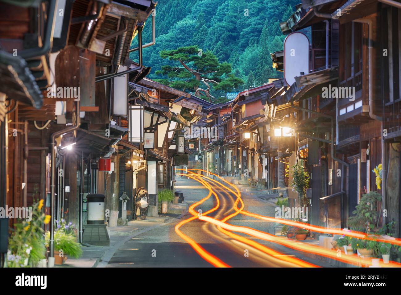 Narai-juku, Nagano, Japan historic town along the Nakasendo historic ...