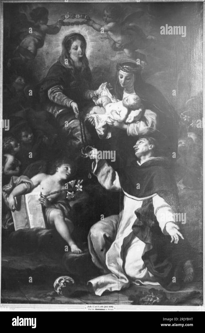 Dominikus empfangt den rosenkranz hi-res stock photography and images ...