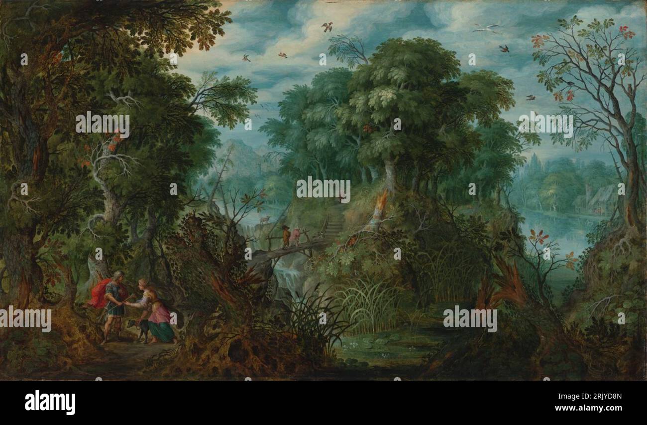 Landscape with Cephalus and Procris circa 1620 by Alexander Keirincx ...