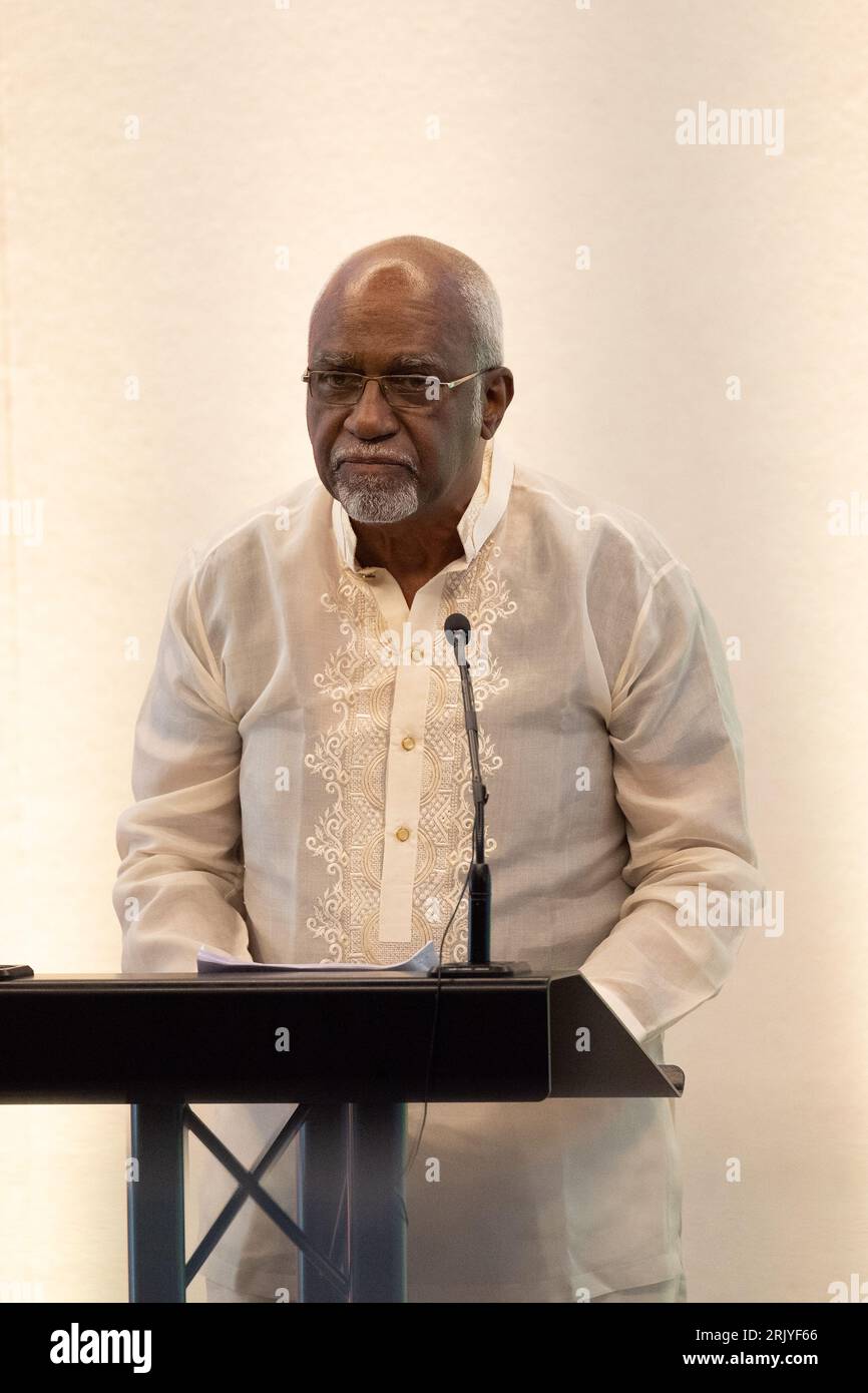 London, UK. 23rd Aug, 2023. His Excellency, Judge Patrick Robinson ...