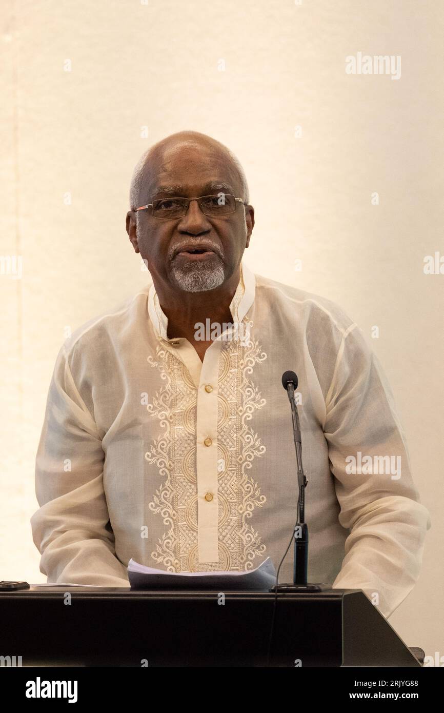 London, UK. 23rd Aug, 2023. His Excellency, Judge Patrick Robinson ...