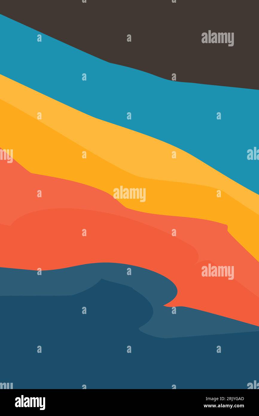 Vertical abstract background texture of wave lines in trendy autumn ...