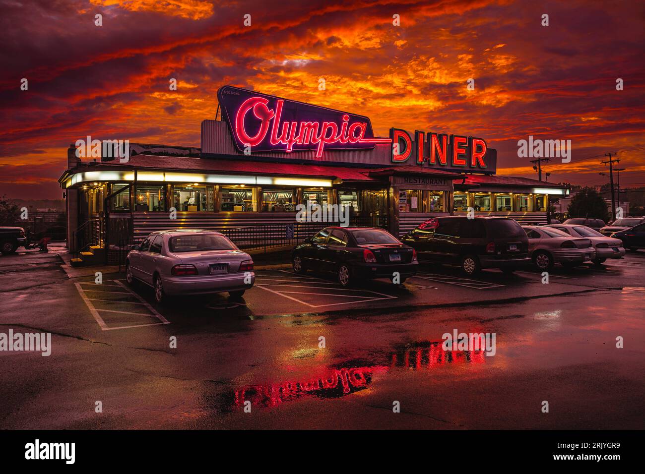 Olympia Diner Newington, Connecticut, USA Stock Photo - Alamy
