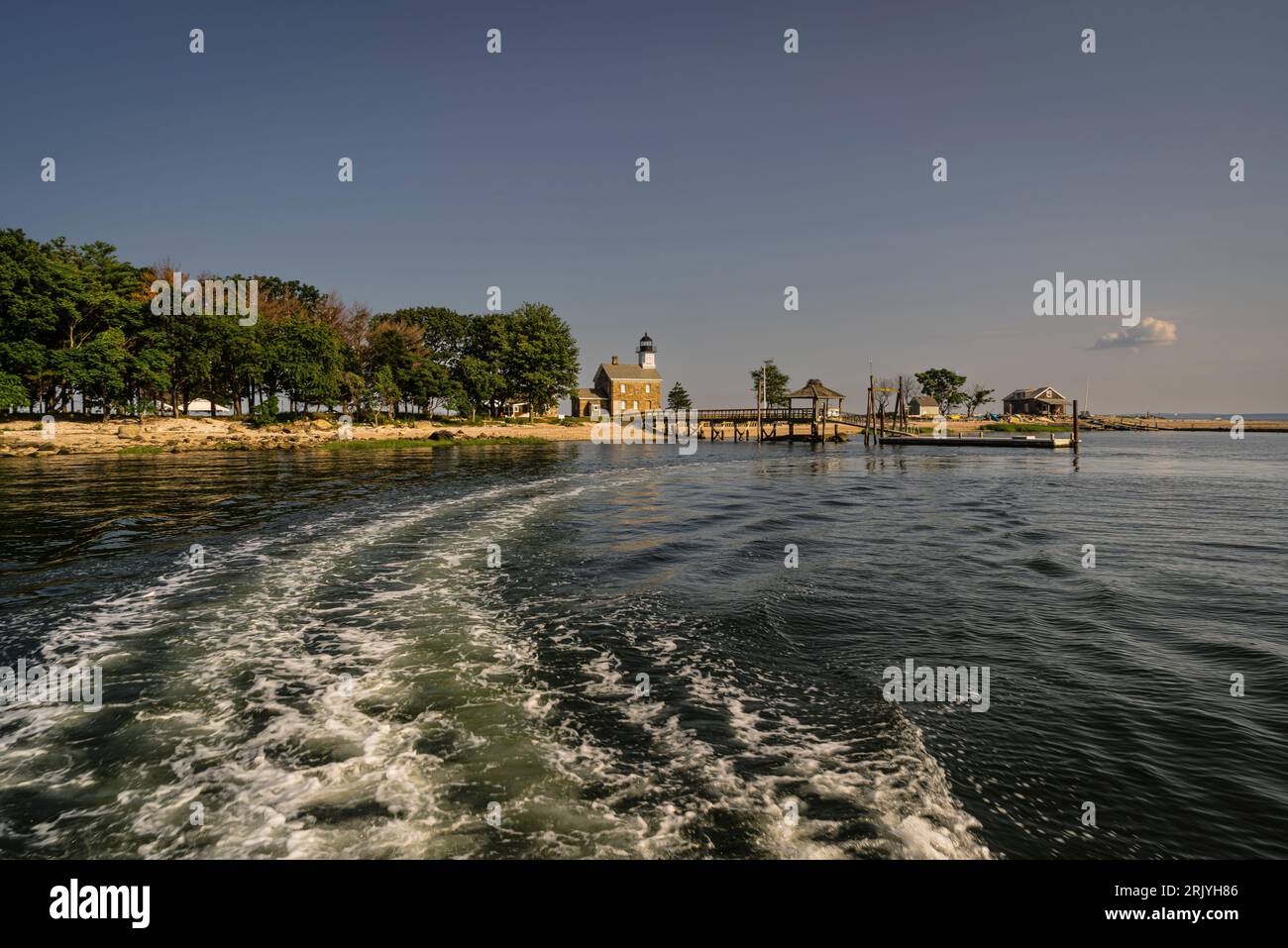 Sheffield Island Lighthouse South Norwalk, Connecticut, USA Stock Photo ...