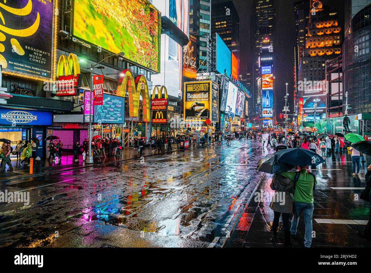 Times Square Theater District Manhattan New York, New York, USA Stock ...