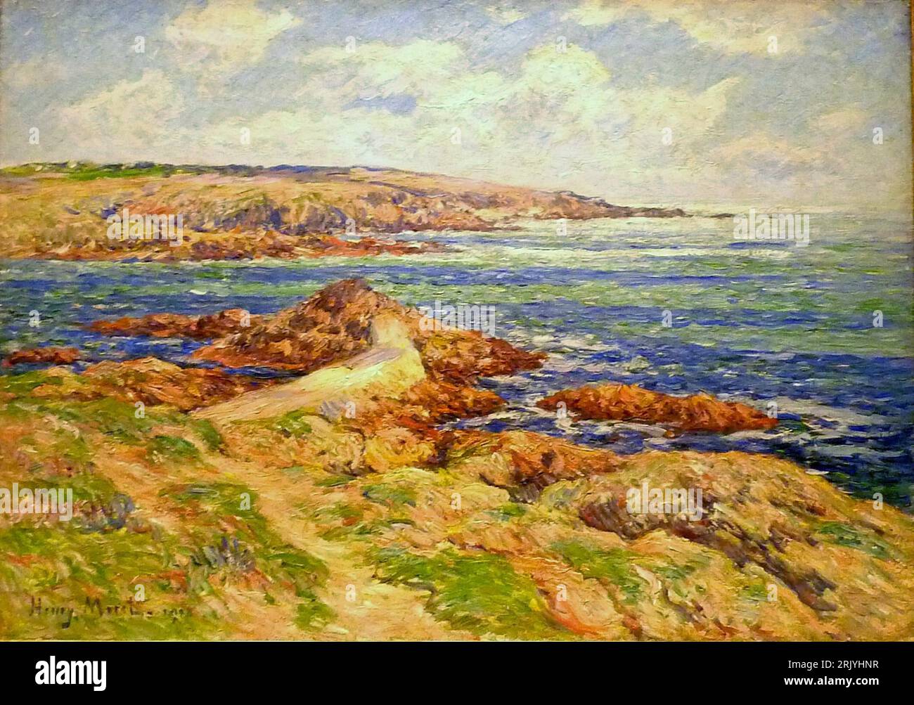 Entrée du port de Doëlan 1908 by Henry Moret Stock Photo - Alamy