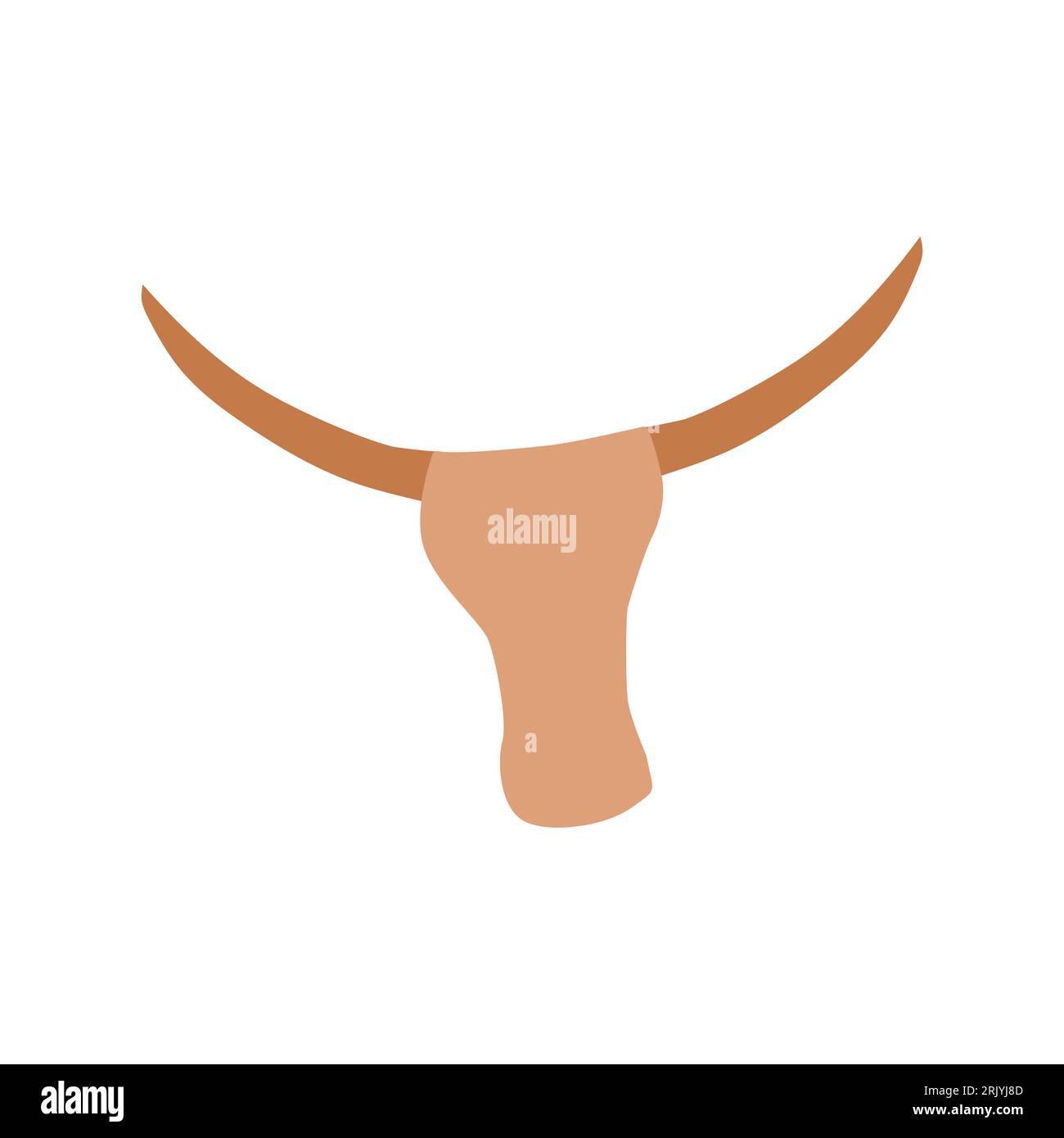 American rodeo season. Wild West. Bulls Skull. Banner and flyer design ...