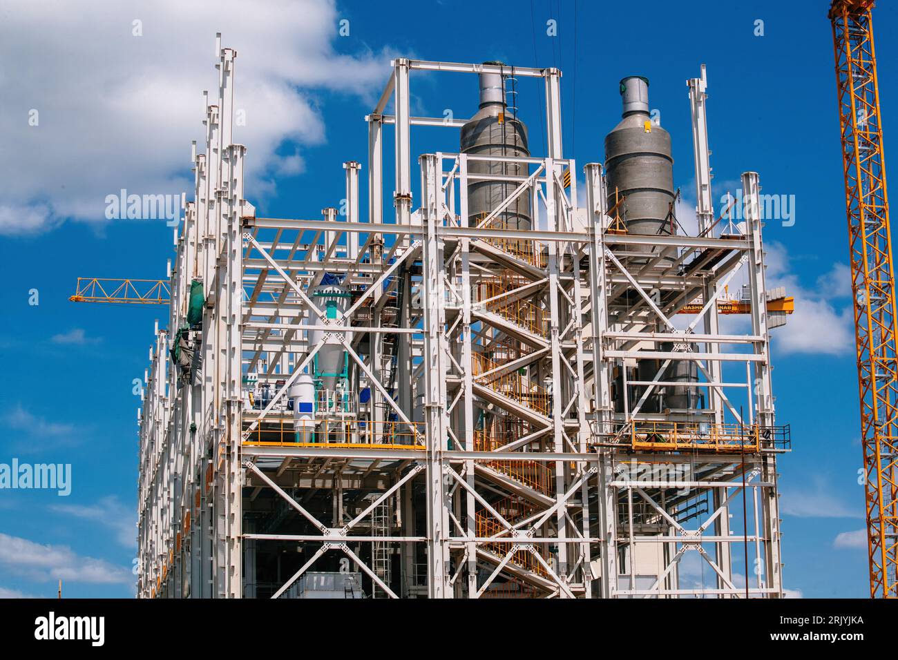Construction site of chemical factory Stock Photo - Alamy