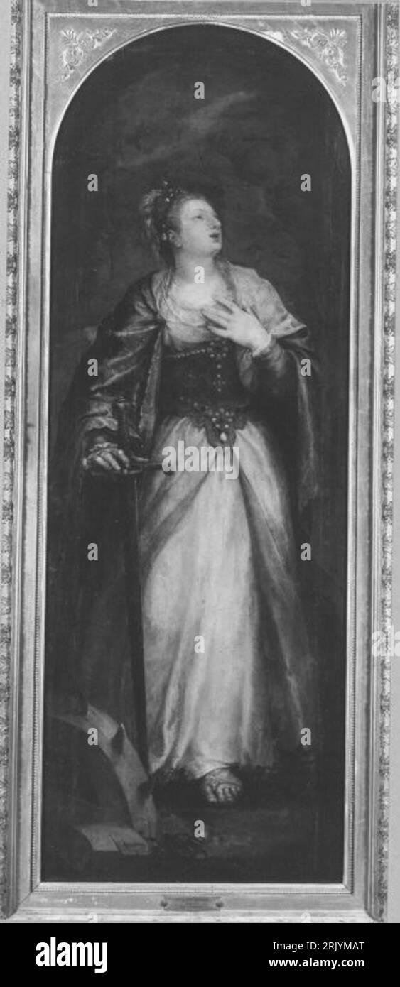 Marienaltar: Hl. Katharina Rückseite: Maria der Verkündigung between ...