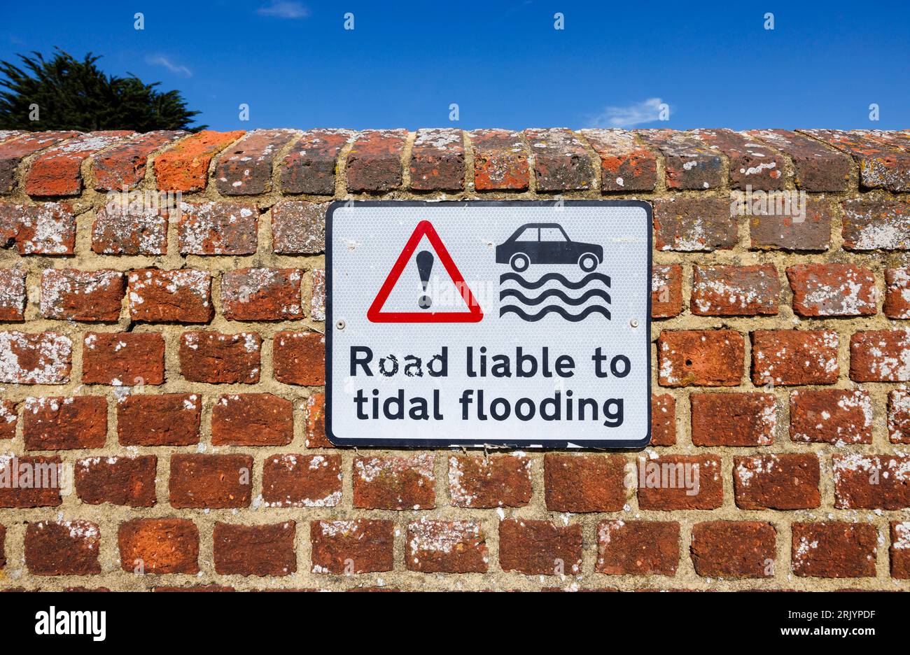 Sign at Bosham, a coastal village on the south coast near Chichester ...