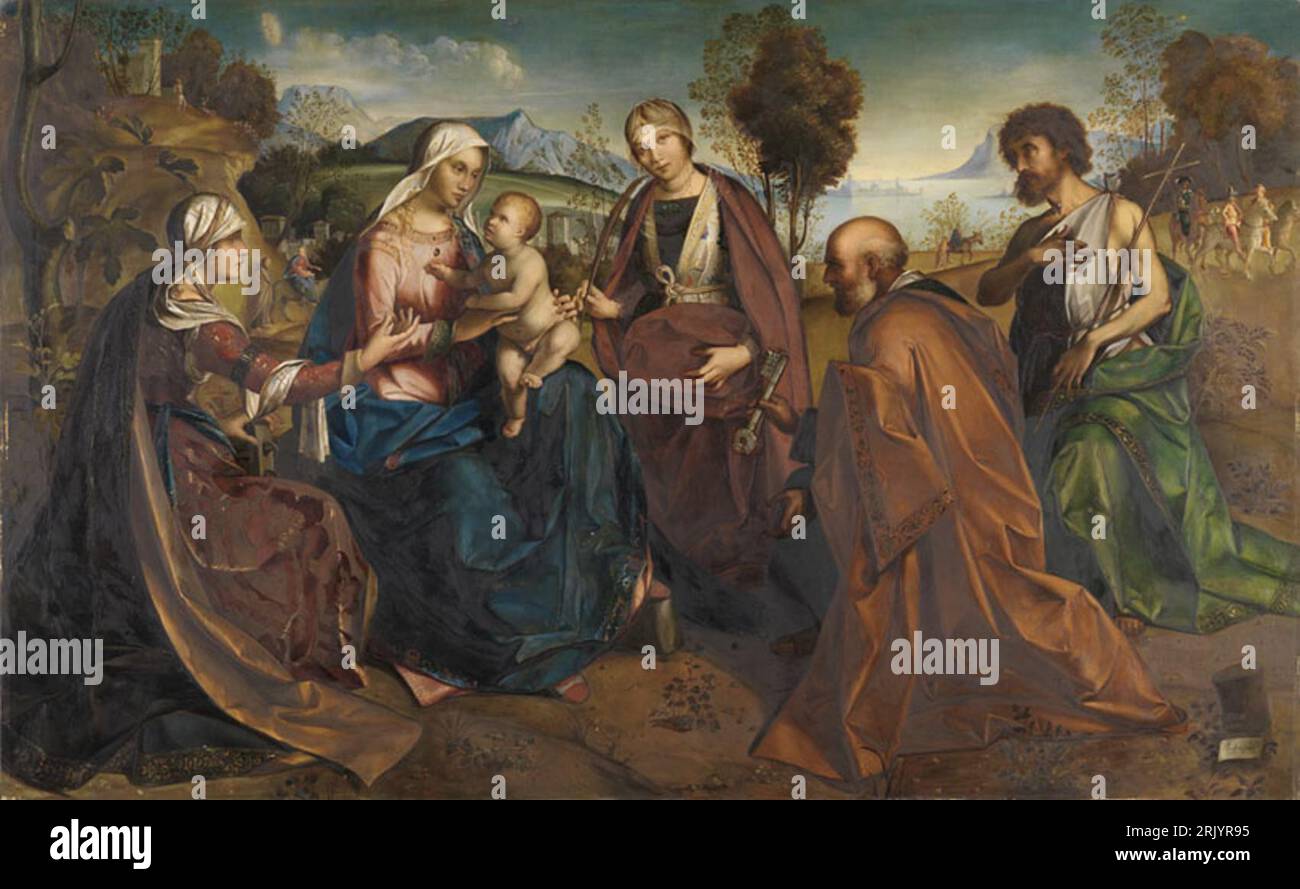 Verlobung der Heiligen Katharina by August Wolf Stock Photo - Alamy