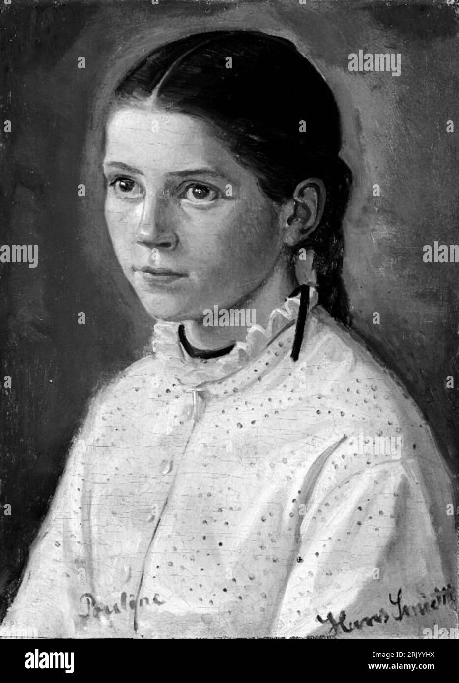 Pouline between 1880 and 1889 by Hans Smidth Stock Photo - Alamy