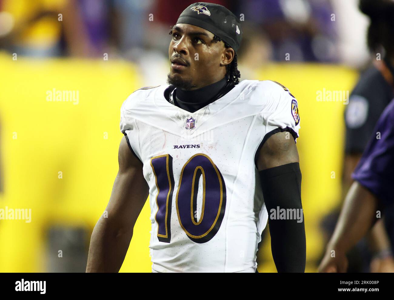 Baltimore Ravens wide receiver James Proche II (10) pictured after an ...