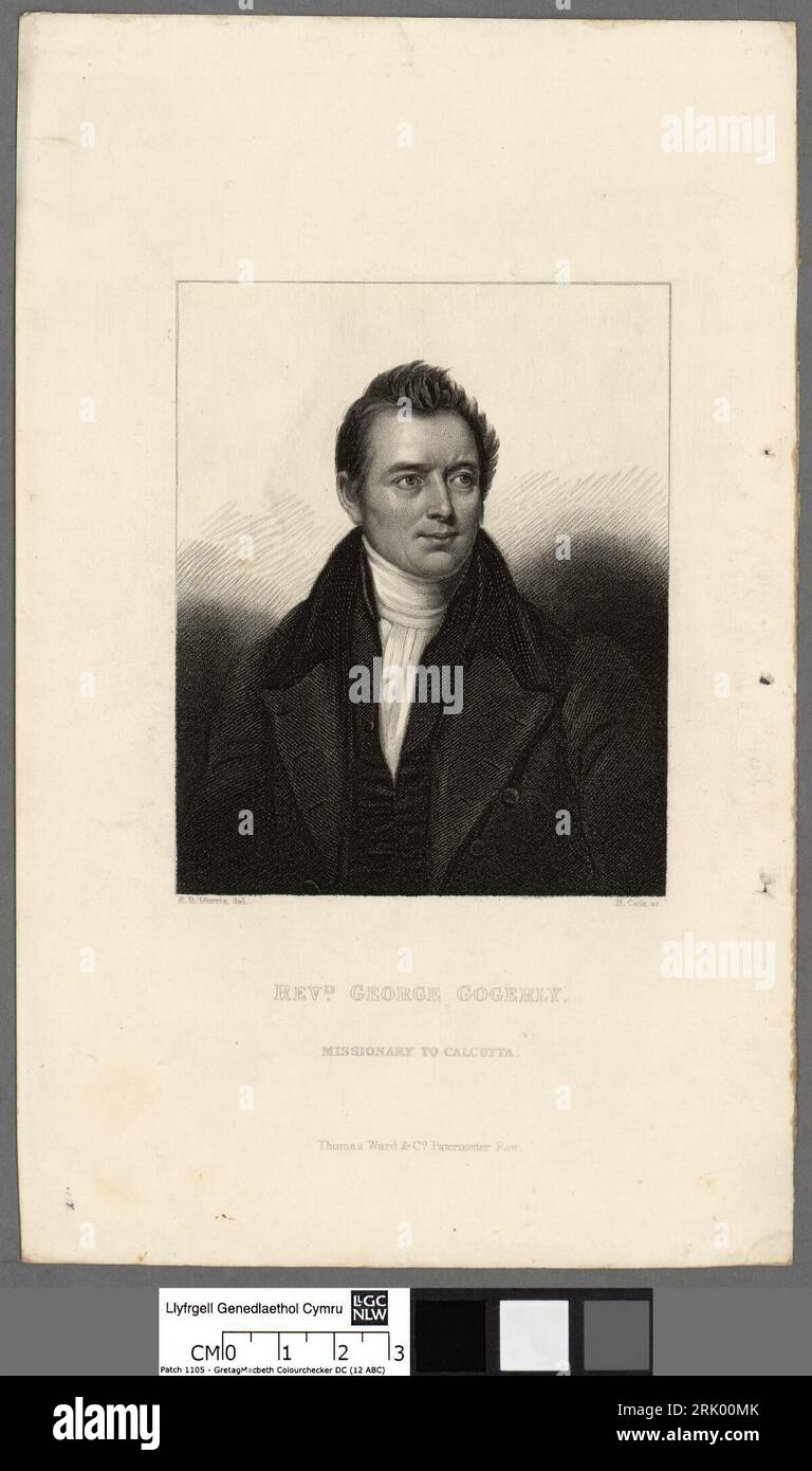 George Gogerly, missionary to Calcutta 1838 by Henry Richard Cook Stock ...
