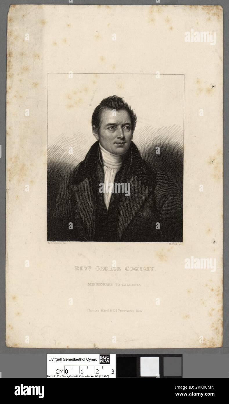 George Gogerly, missionary to Calcutta 1838 by Henry Richard Cook Stock ...