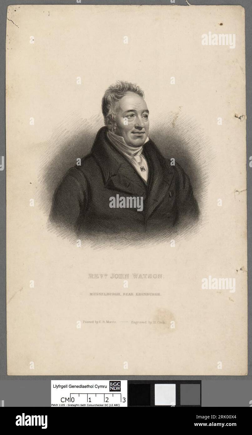 Revd. John Watson 1839 by Henry Richard Cook Stock Photo - Alamy