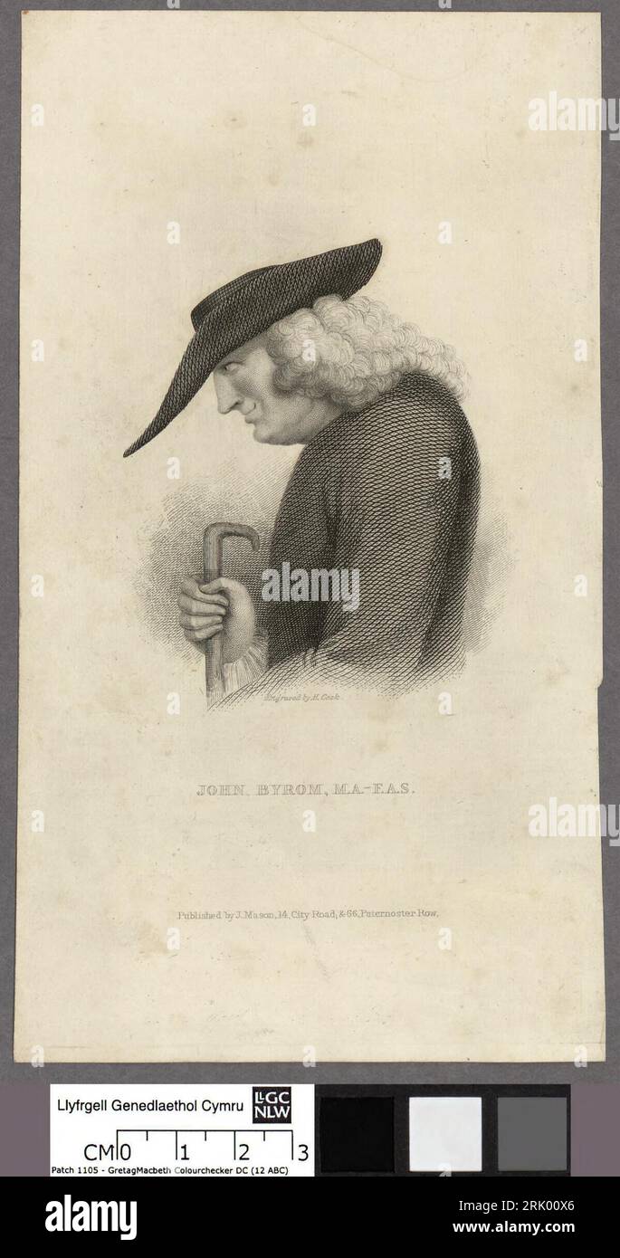 John Byrom, M.A. - F.A.S circa 1820 by Henry Richard Cook Stock Photo ...