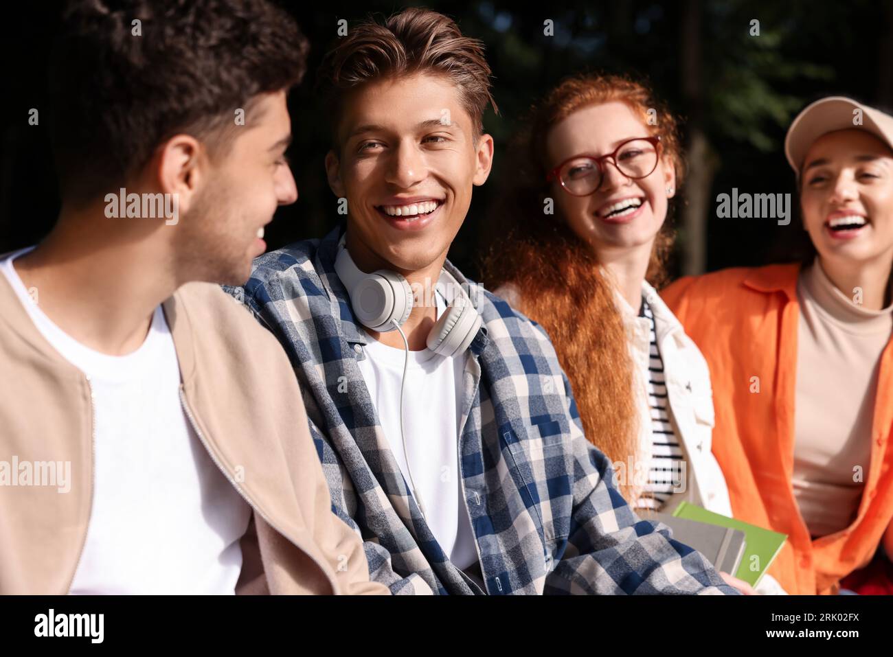 Group friends having fun studying hi-res stock photography and images ...