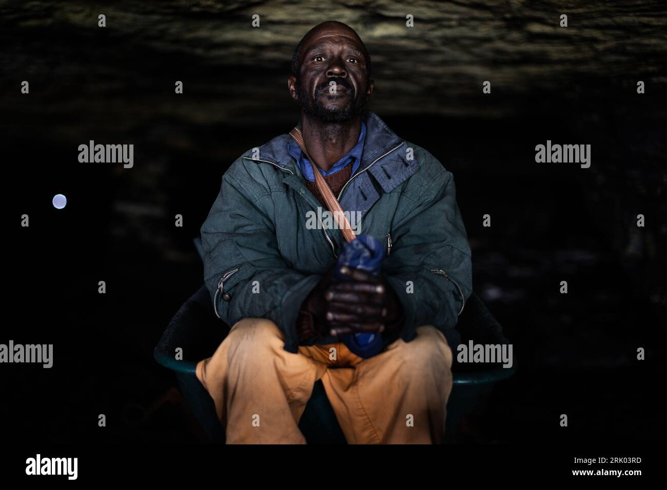 Ermelo, Mpumalanga, South Africa. 22nd Oct, 2019. Mr Mabuza (61) sits ...