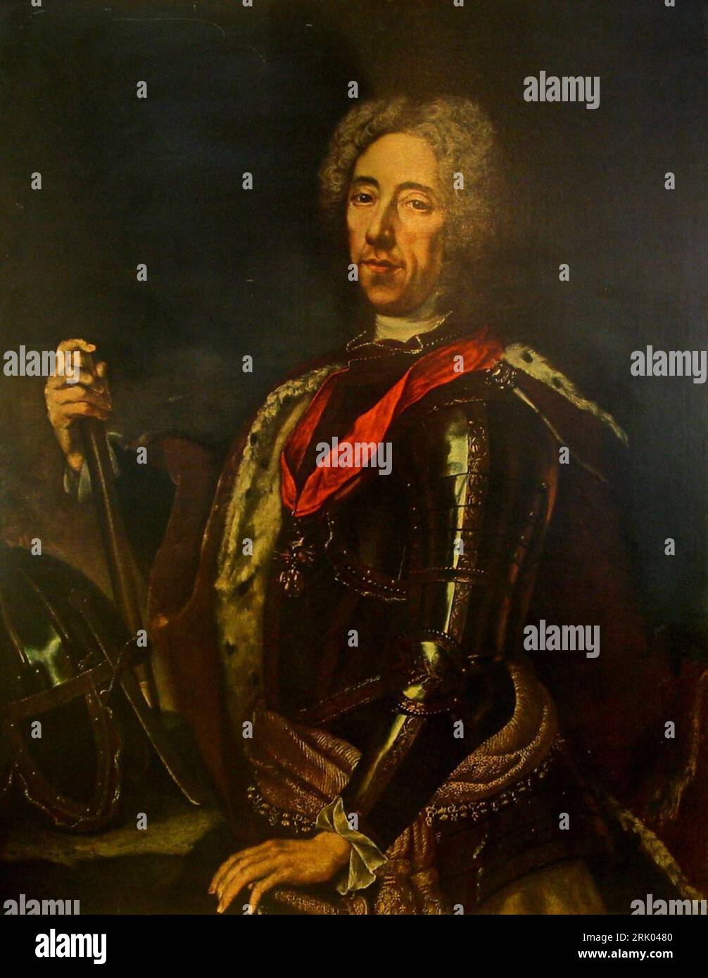 Portrait of Prince Eugene of Savoy circa 1717 by Jan Kupecký Stock ...