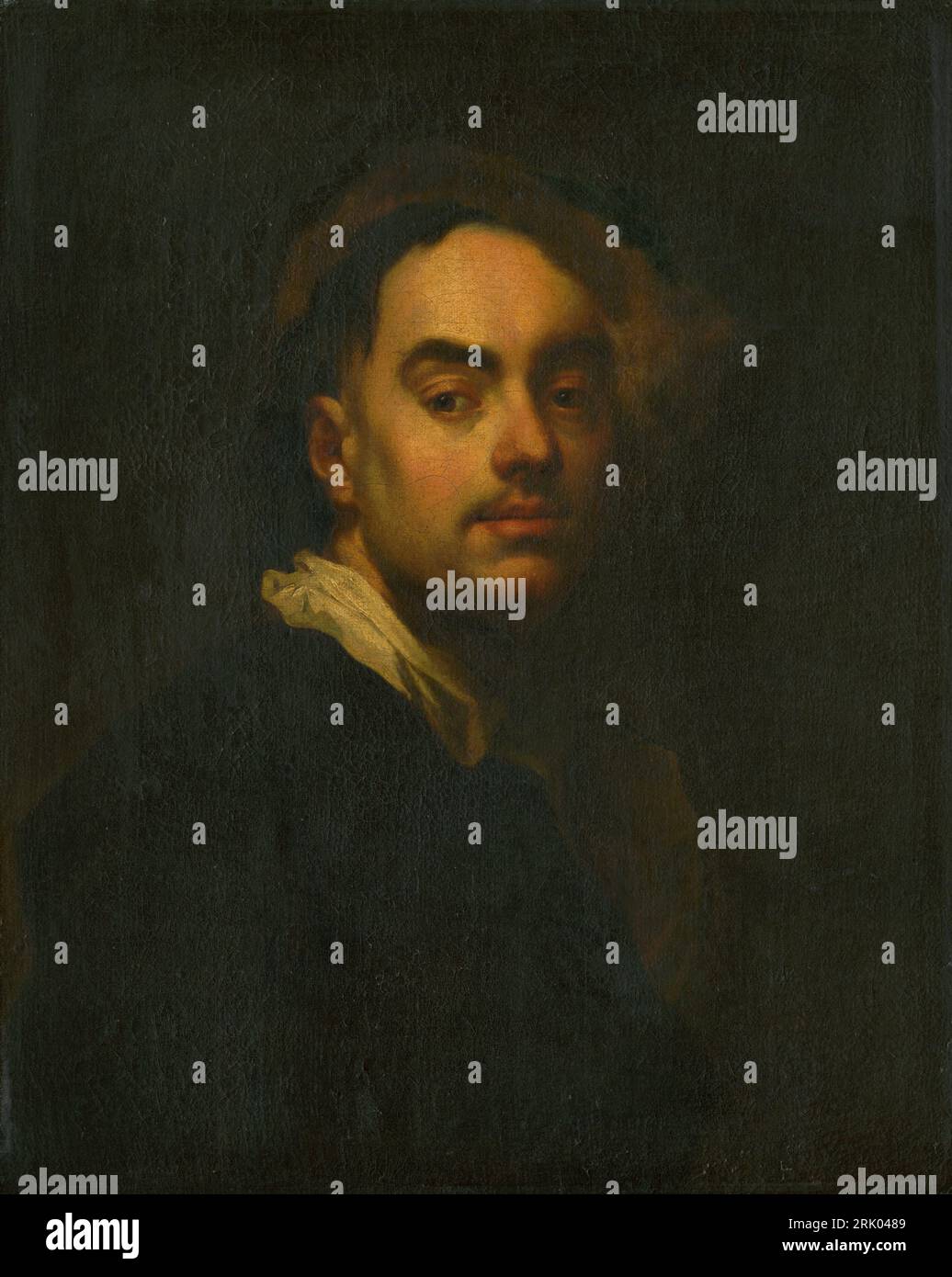 Portrait of a Man (Selfportrait) 1730s by Franz Anton Palko Stock Photo ...