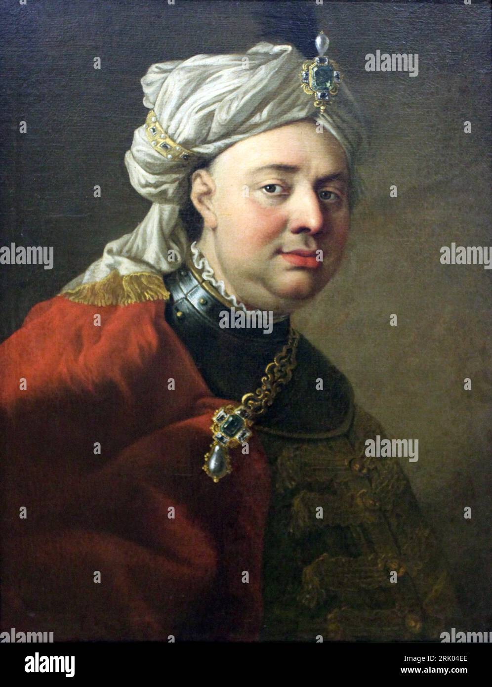 Man portrait 1730 by Jan Kupecký Stock Photo - Alamy