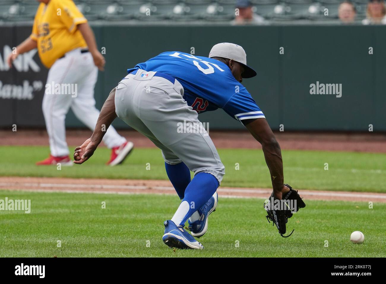 August 20 2023: Oklahoma City pitcher James Jones (25) makes a play ...