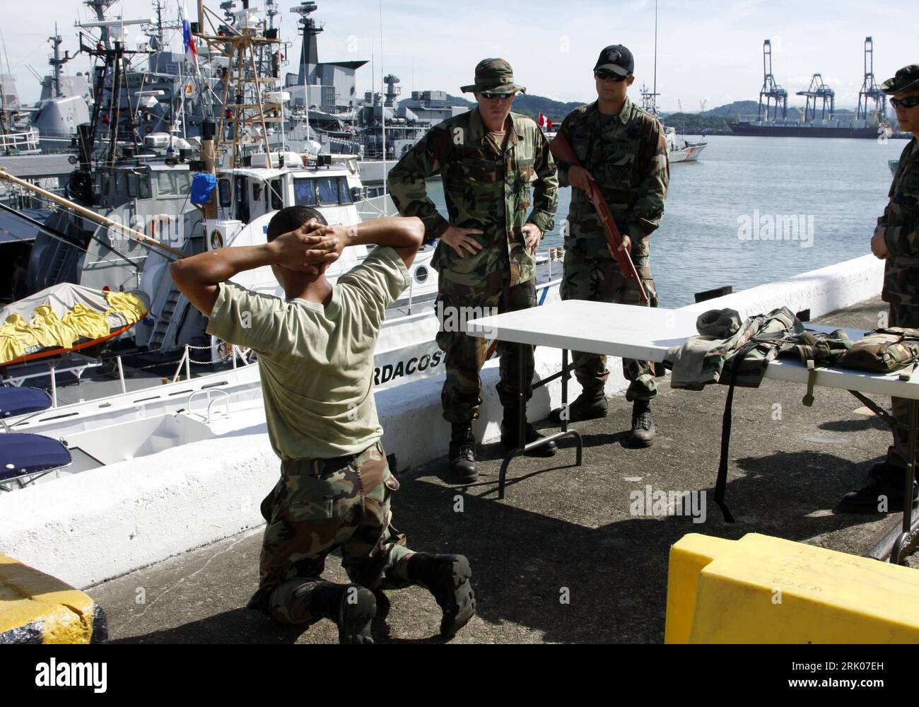 US-Militärübung - Operation Panamax - am Panama-Kanal in Panama Stadt ...