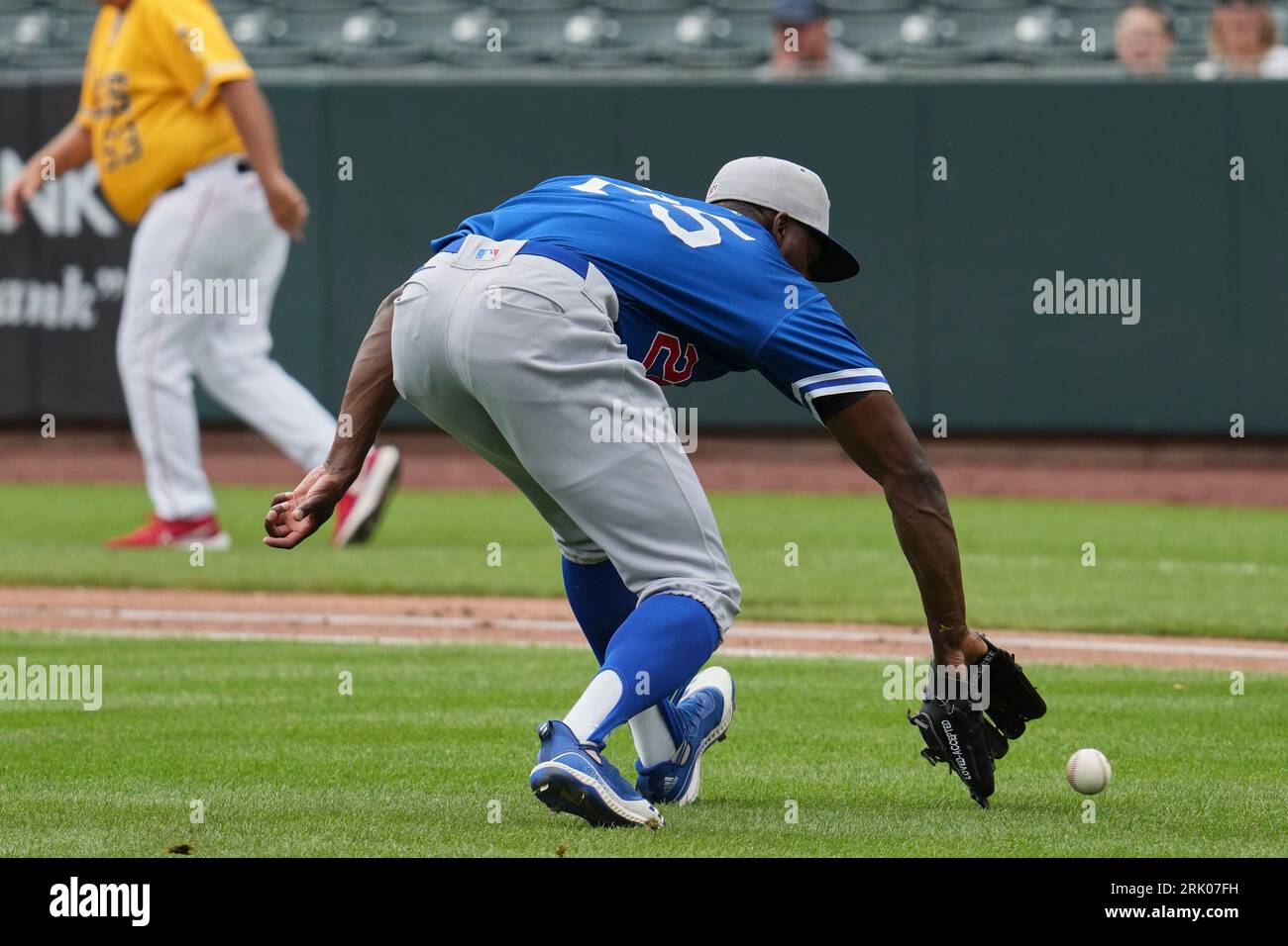 August 20 2023: Oklahoma City pitcher James Jones (25) makes a play ...