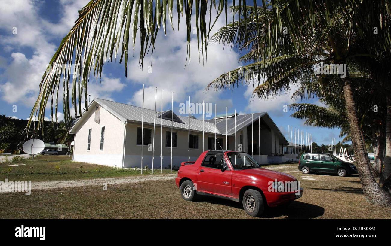 Millenium Hall in Alofi, Niue - PUBLICATIONxNOTxINxCHN Millennium Hall ...