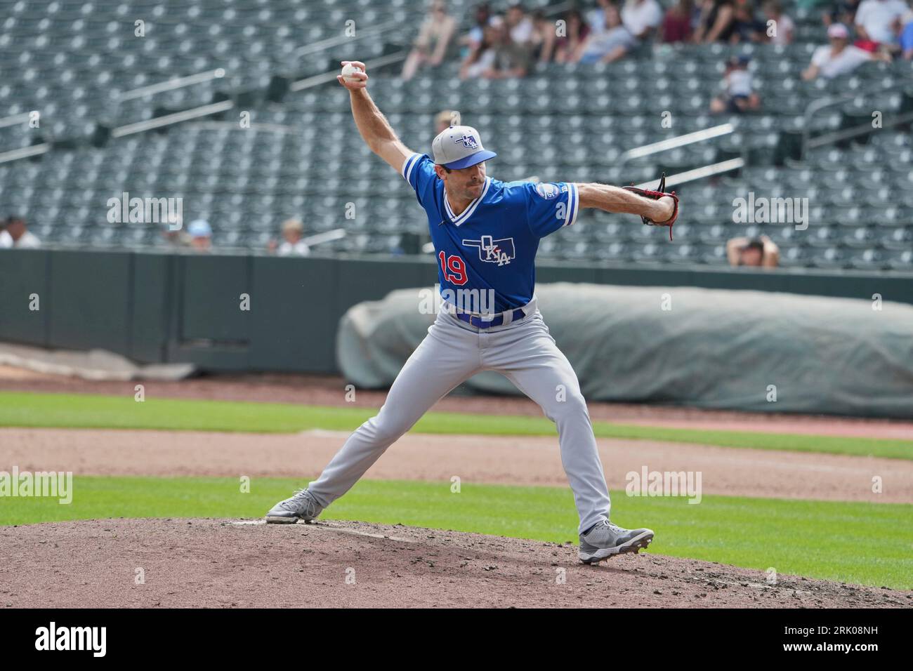 August 20 2023: Oklahoma City pitcher Jake Reed (19) throws a pitch ...