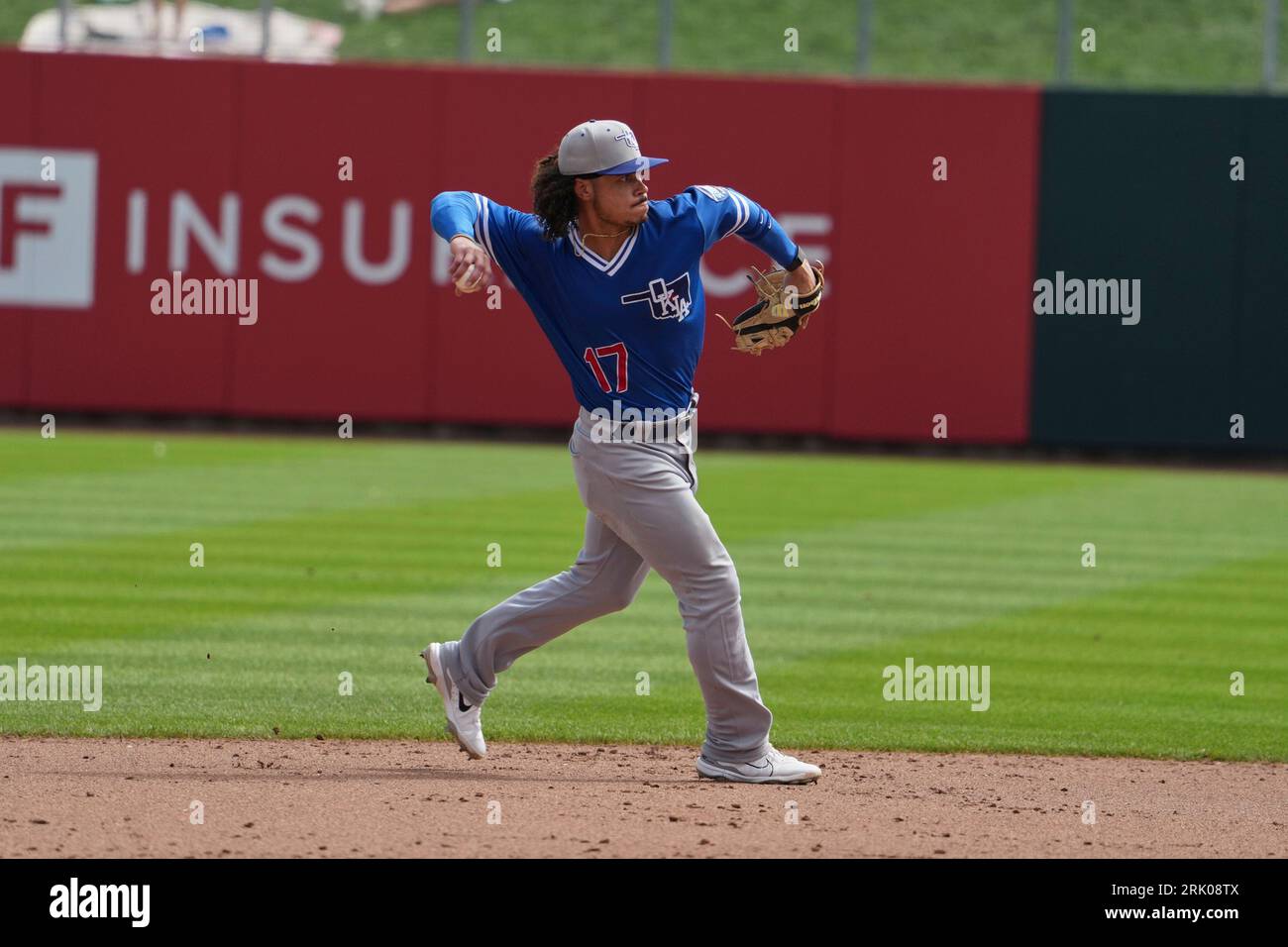 August 20 2023: Oklahoma City shortstop Bryson Brigman (17) makes a ...