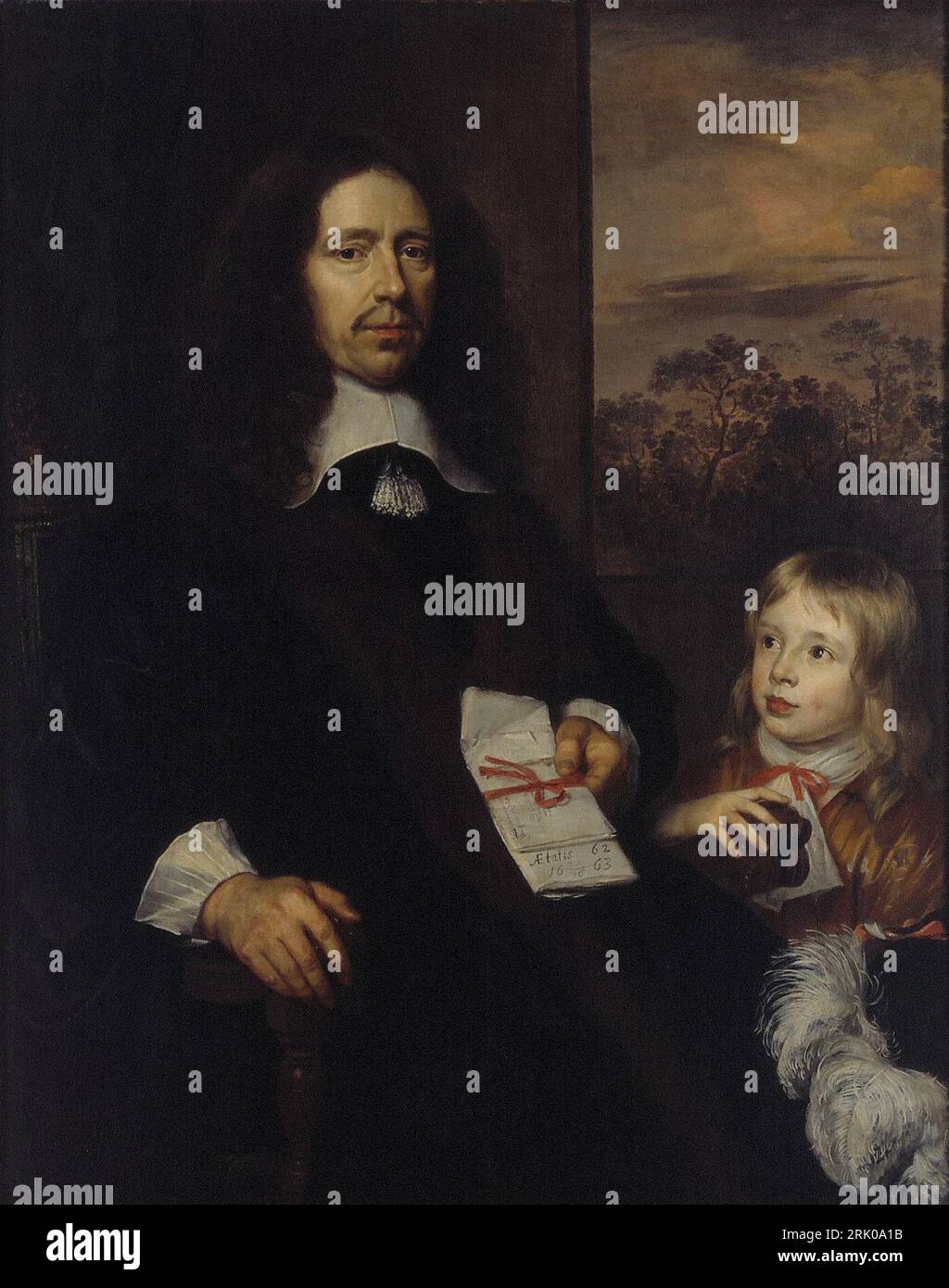 Double portrait of Albert van Nierop (1600-1676) and his grandson ...