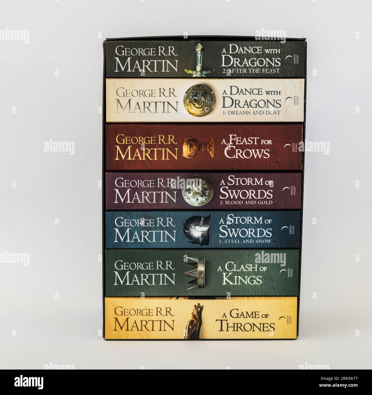 Brisbane, Australia - August 21, 2023: Game Of Thrones Books. A Song of ...